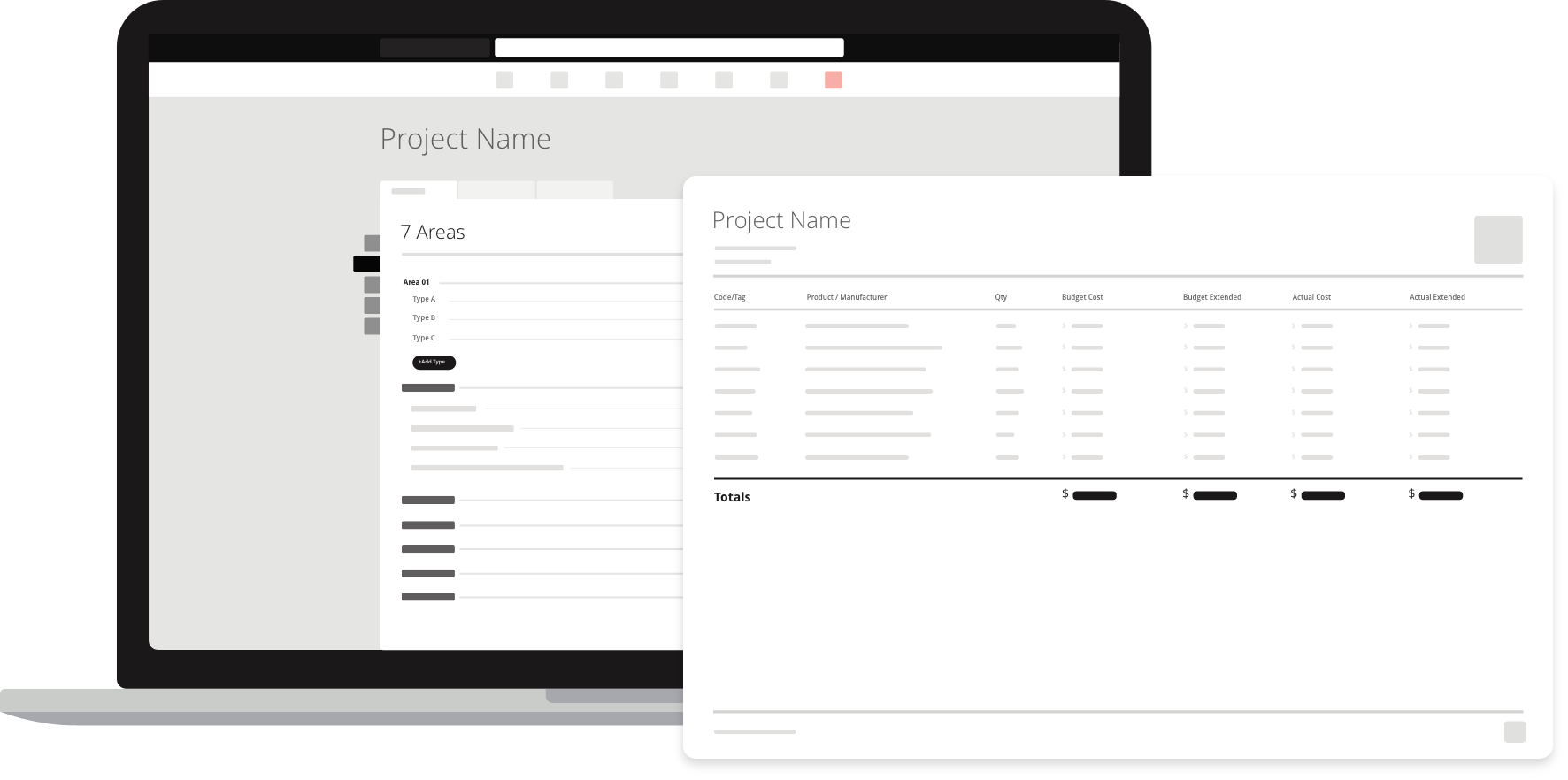 Specification Software for Interior Design